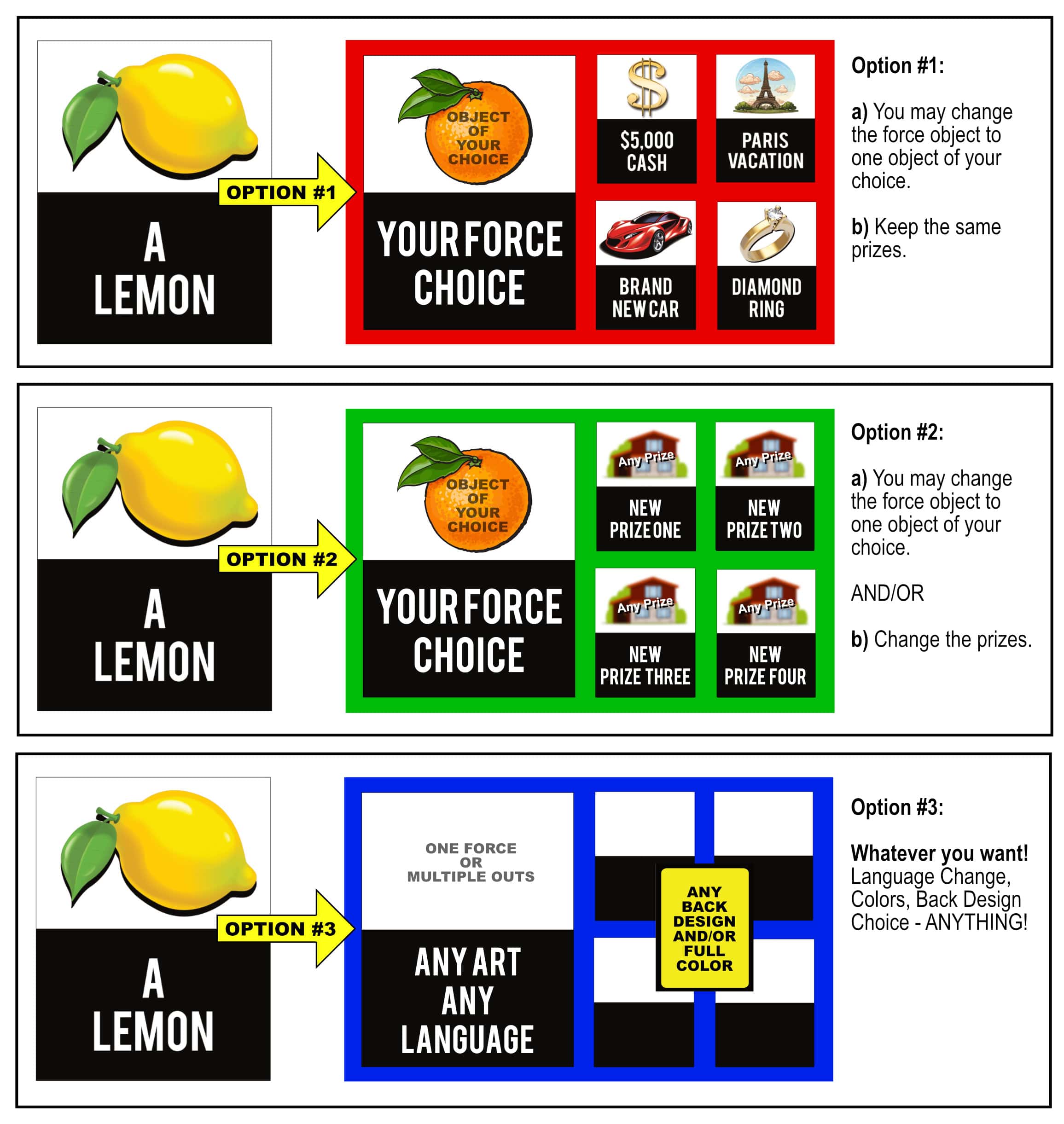 Custom Reveal/Force Cards for Cody Fisher's Lemon Board | Billy Diamond ...